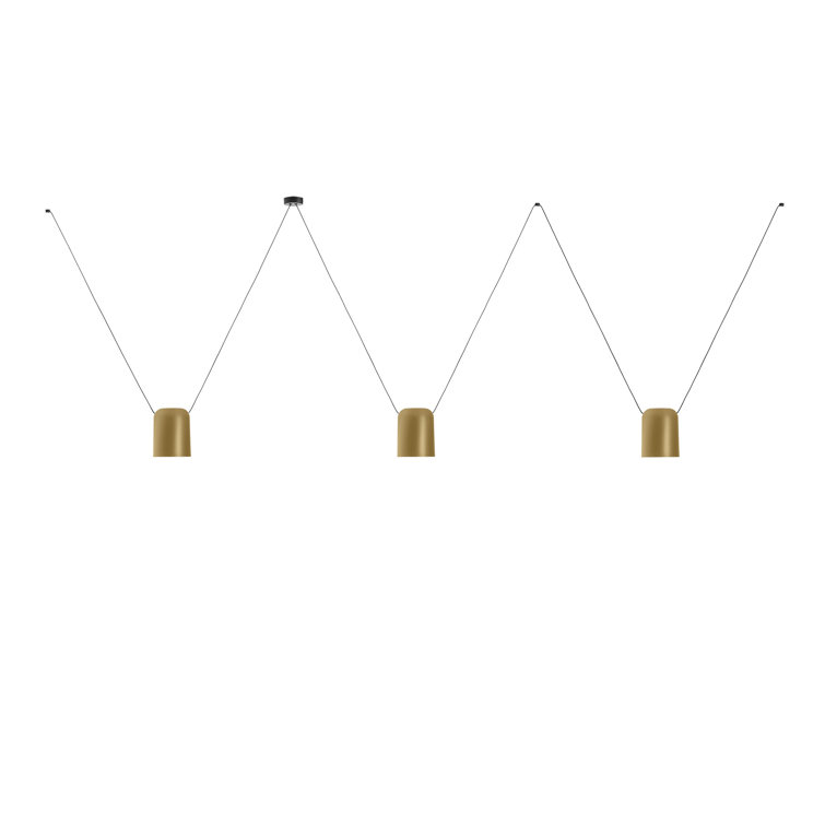 LedsC4 Attic Lateral Pendant Central Canopy Cable 3 Cylinder | Wayfair