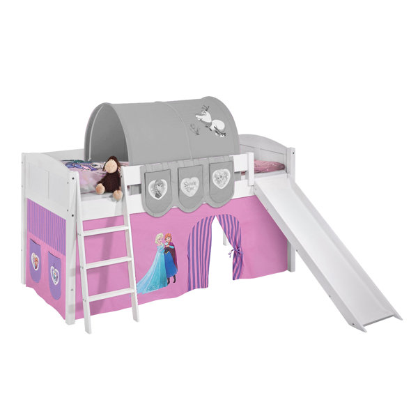 Frozen Disney's Frozen European Single Mid Sleeper Bed with Curtain ...