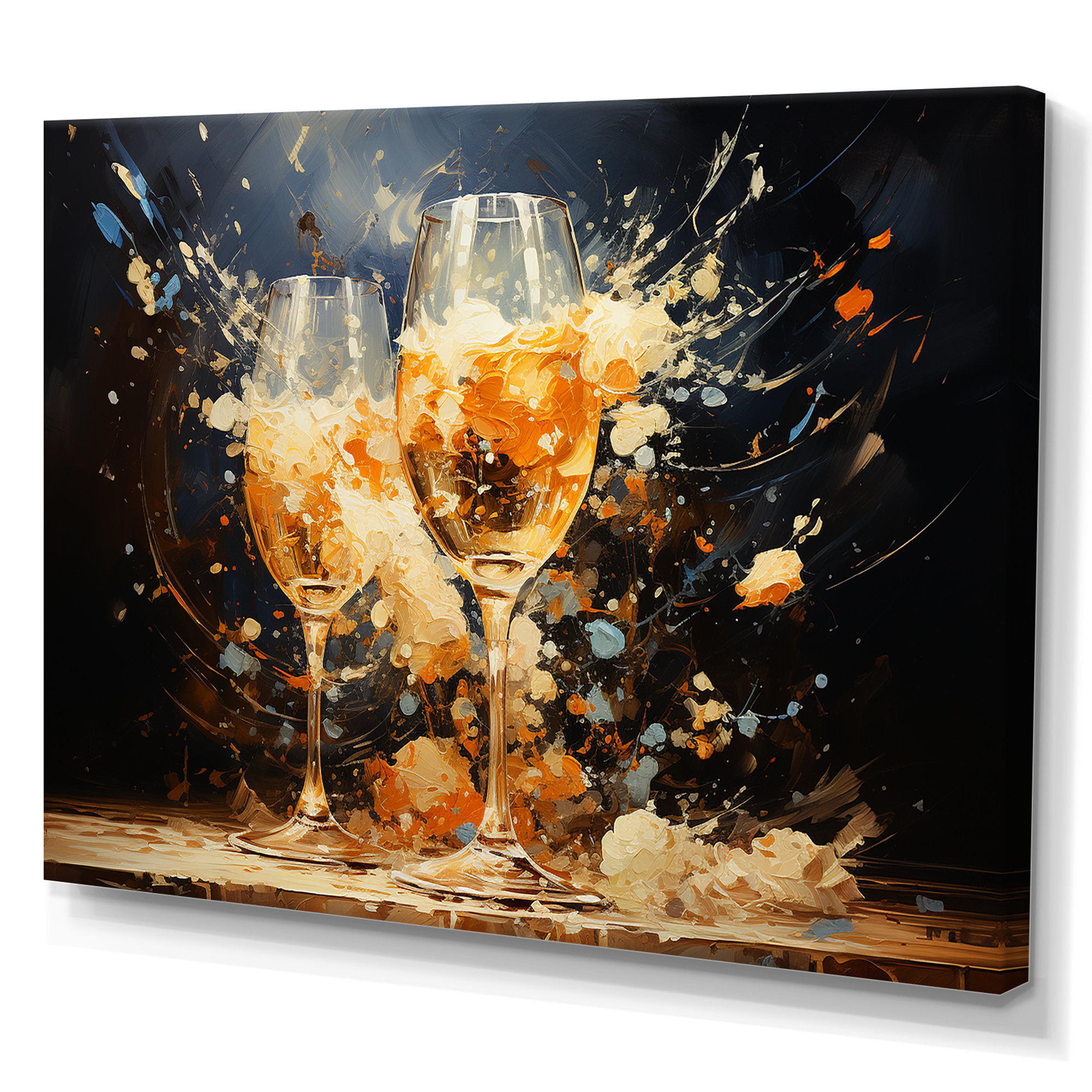 Winston Porter French Champagnes Cheers On Canvas Print | Wayfair