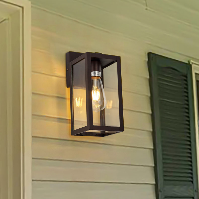 17 Stories Raysean Steel Wall Light | Wayfair