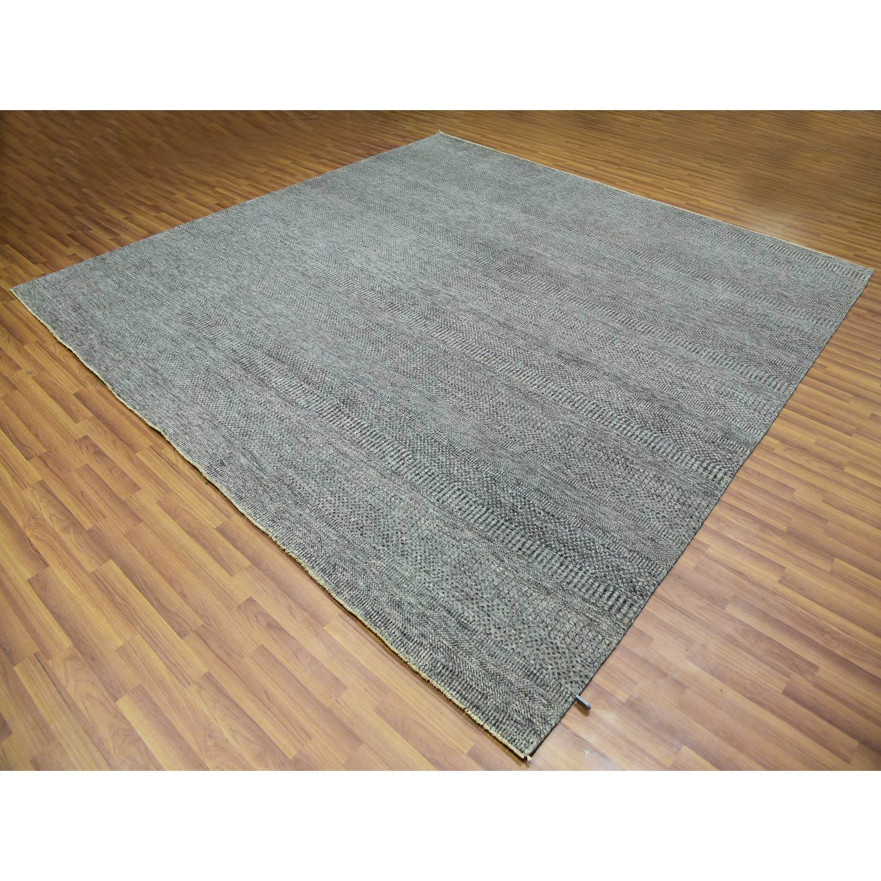 Wildon Home® 10'0" x 10'0" Grandma Gray Undyed Modern Grass Hand ...