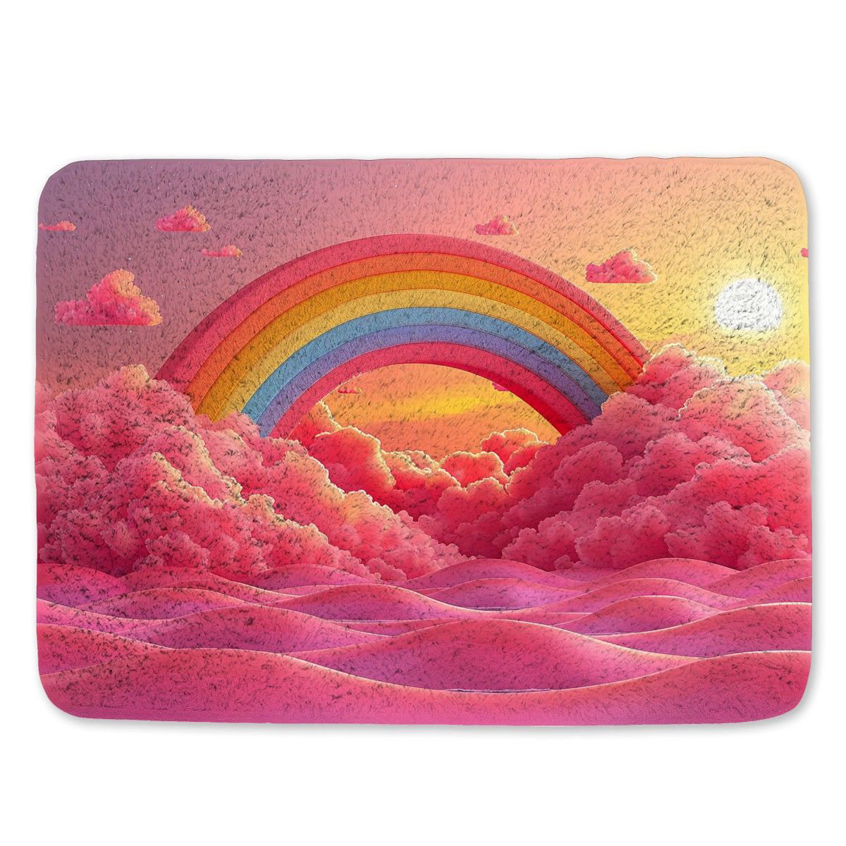 East Urban Home Rainbow Bath Mat Nature Bathroom Decor Colorful Sky ...