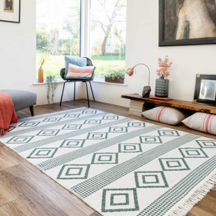 Foundstone Robin Brown/Green/Beige Rug | Wayfair.co.uk