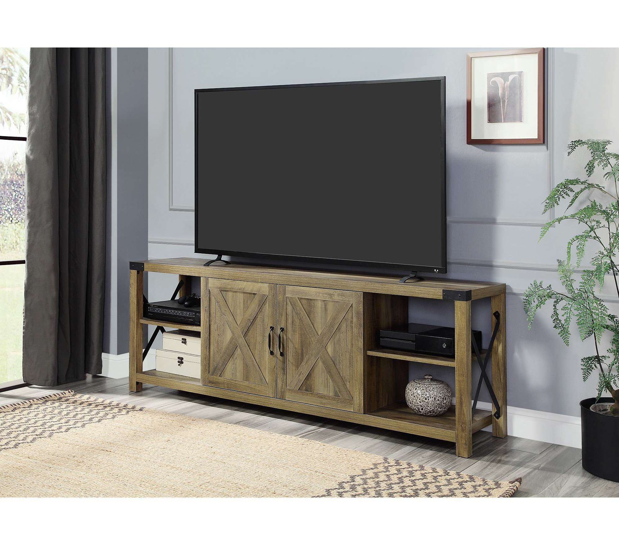 Gracie Oaks Daquarious 71.05'' Media Console | Wayfair
