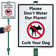 SmartSign Funny No Dog Peeing Curb Your Dog Sign And Stake Kit ...