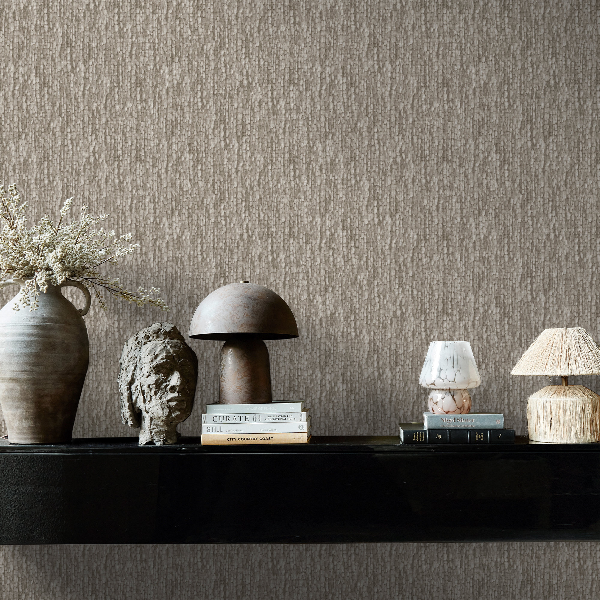 Latitude Run® Heirloom Knit Greige Wallpaper | Wayfair