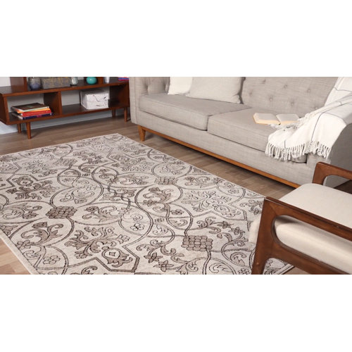Langley Street Derby Damask Indoor Rug & Reviews | Wayfair