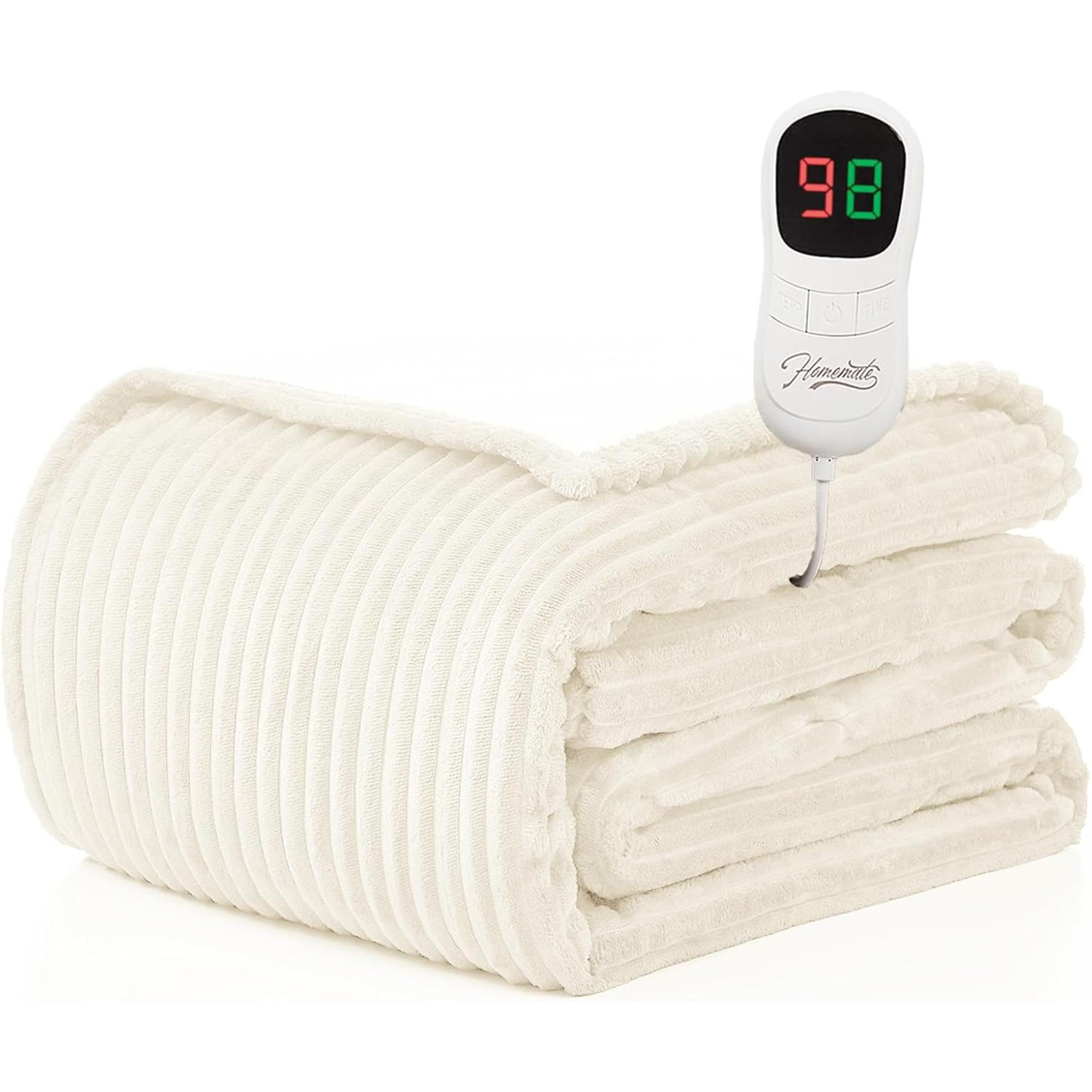 Textiles Hub Heated Blanket Electric Throw Heating Blanket Throw Hours ...