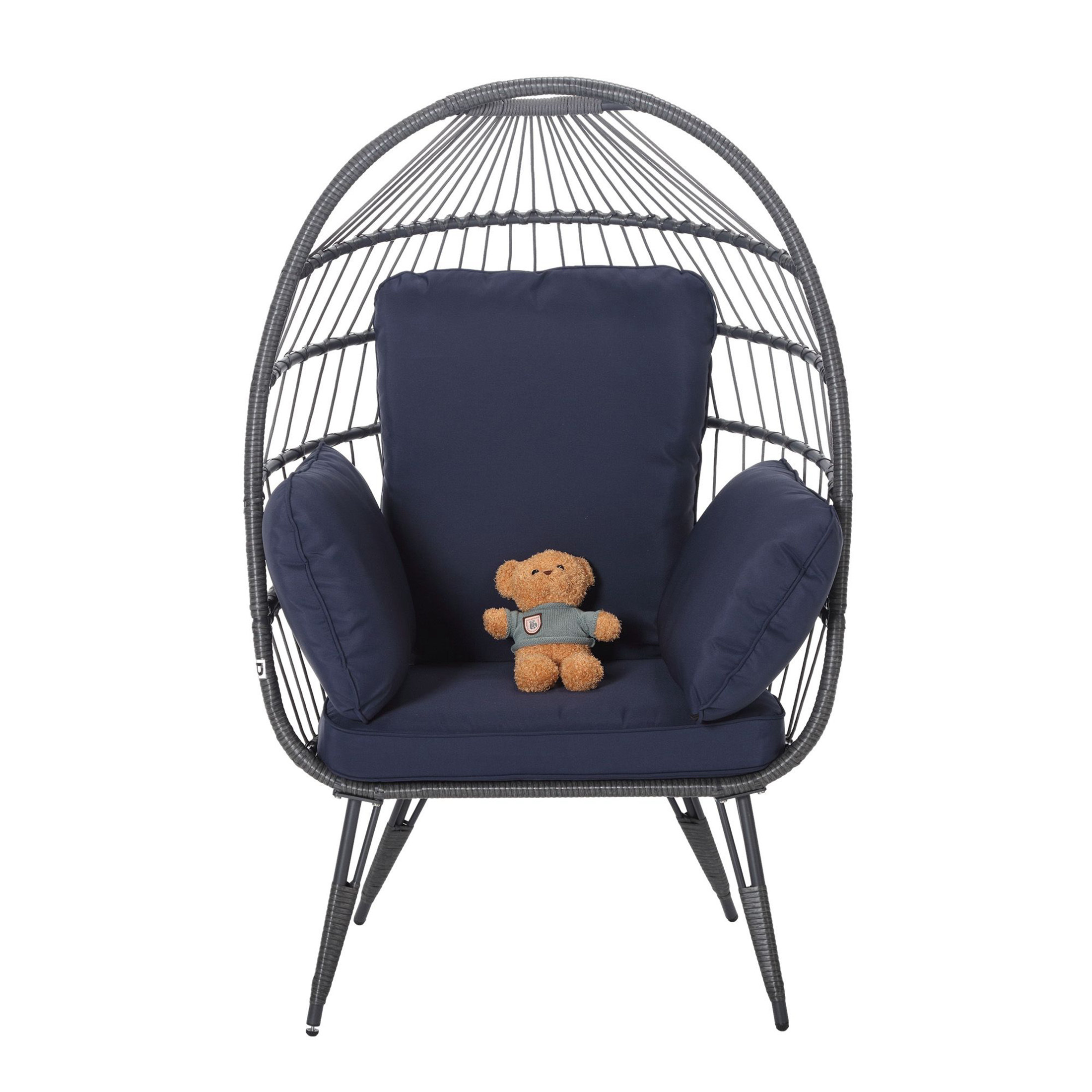 Dakota Fields Conney Wicker Outdoor Armless Lounge Chair | Wayfair
