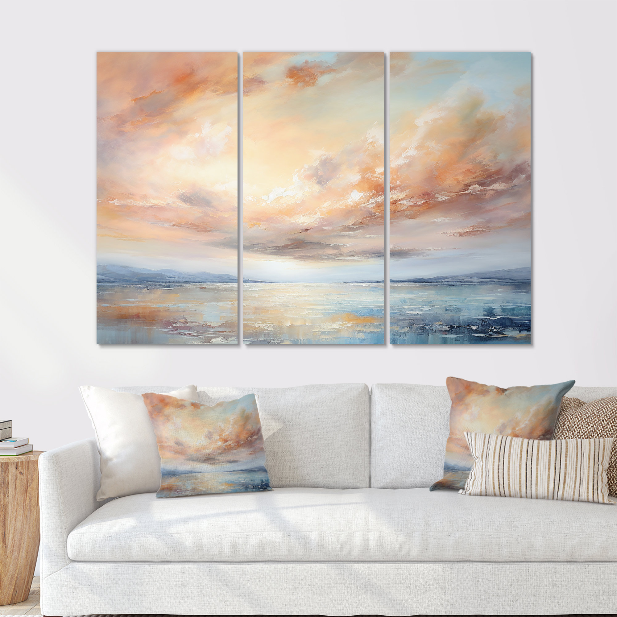 Lark Manor™ Blue Ocean Storm And Rain I - Storms Wall Decor Set | Wayfair