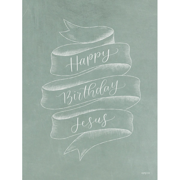 The Party Aisle™ Valmeyer Happy Birthday Jesus Banner On Canvas by ...