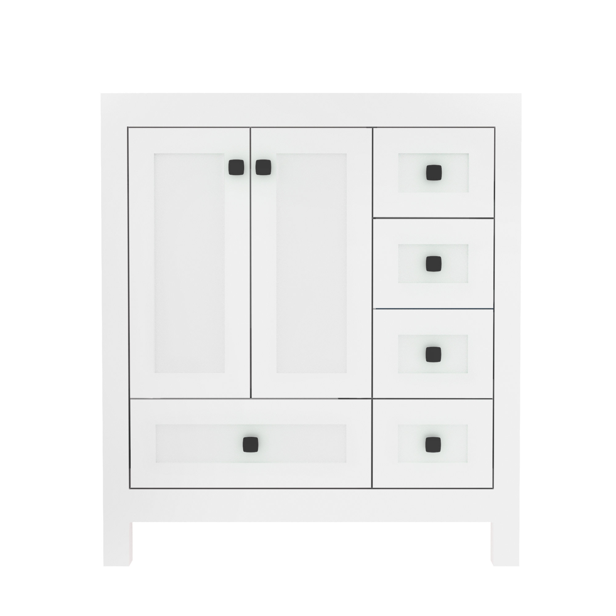 ECLIFE 30" Freestanding Single Bathroom Vanity Base Only, Sink Top Not ...