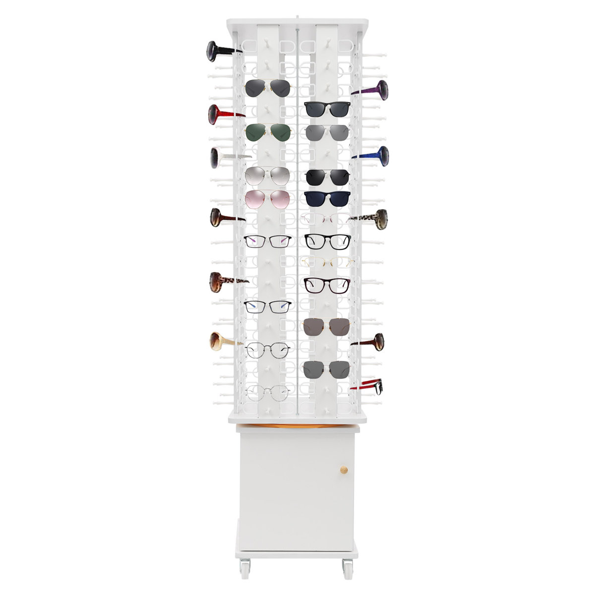 Wildon Home® Floor-Standing Eyeglass Holder 4-Sided Eyeglass Display ...