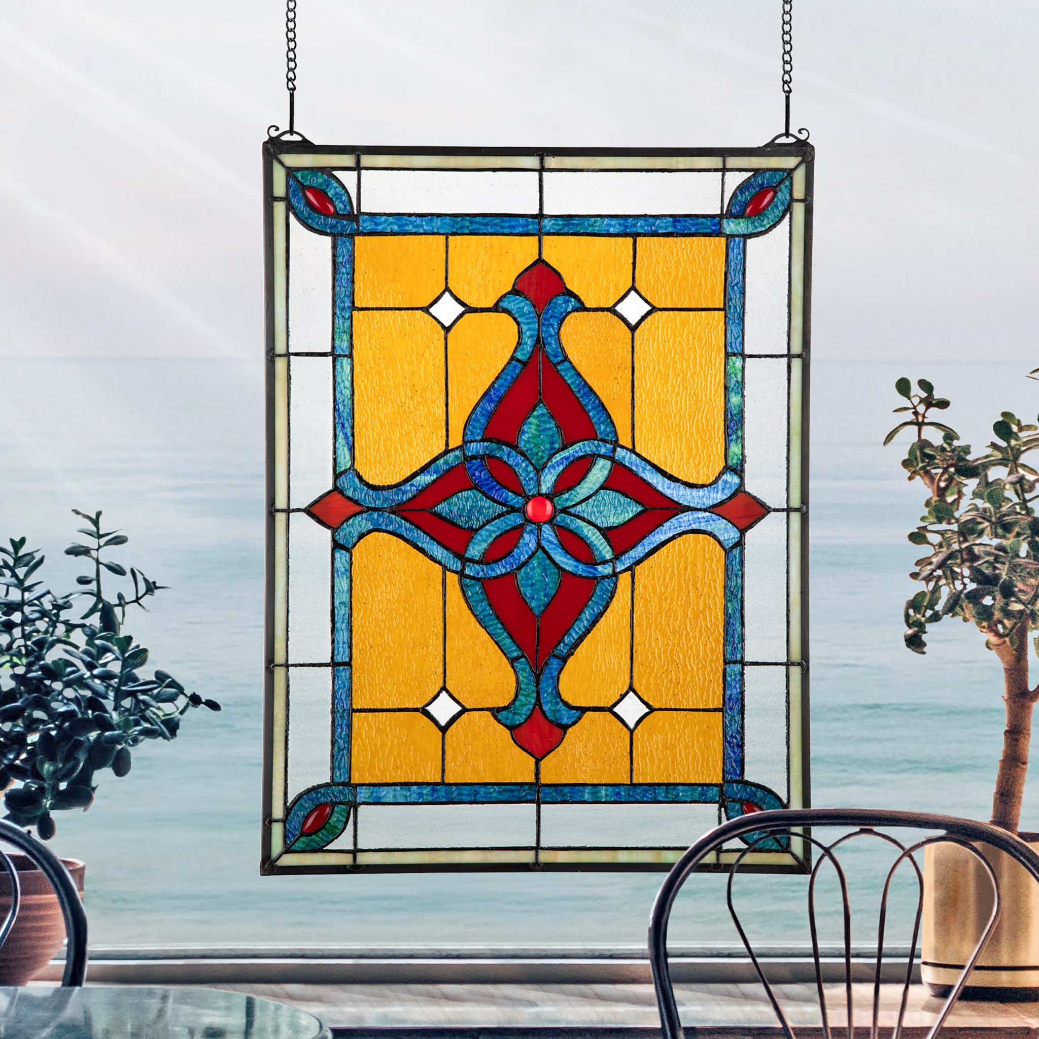 Design Toscano Saint Katherine's Row Window Panel & Reviews | Wayfair