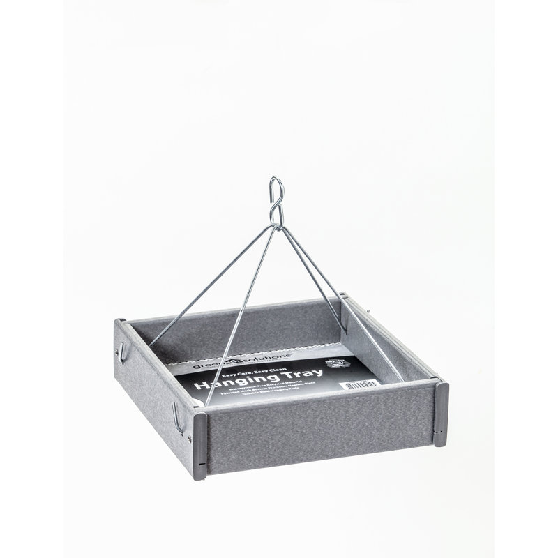 Birds Choice Hanging Platform Bird Feeder in Gray Recycled Plastic ...