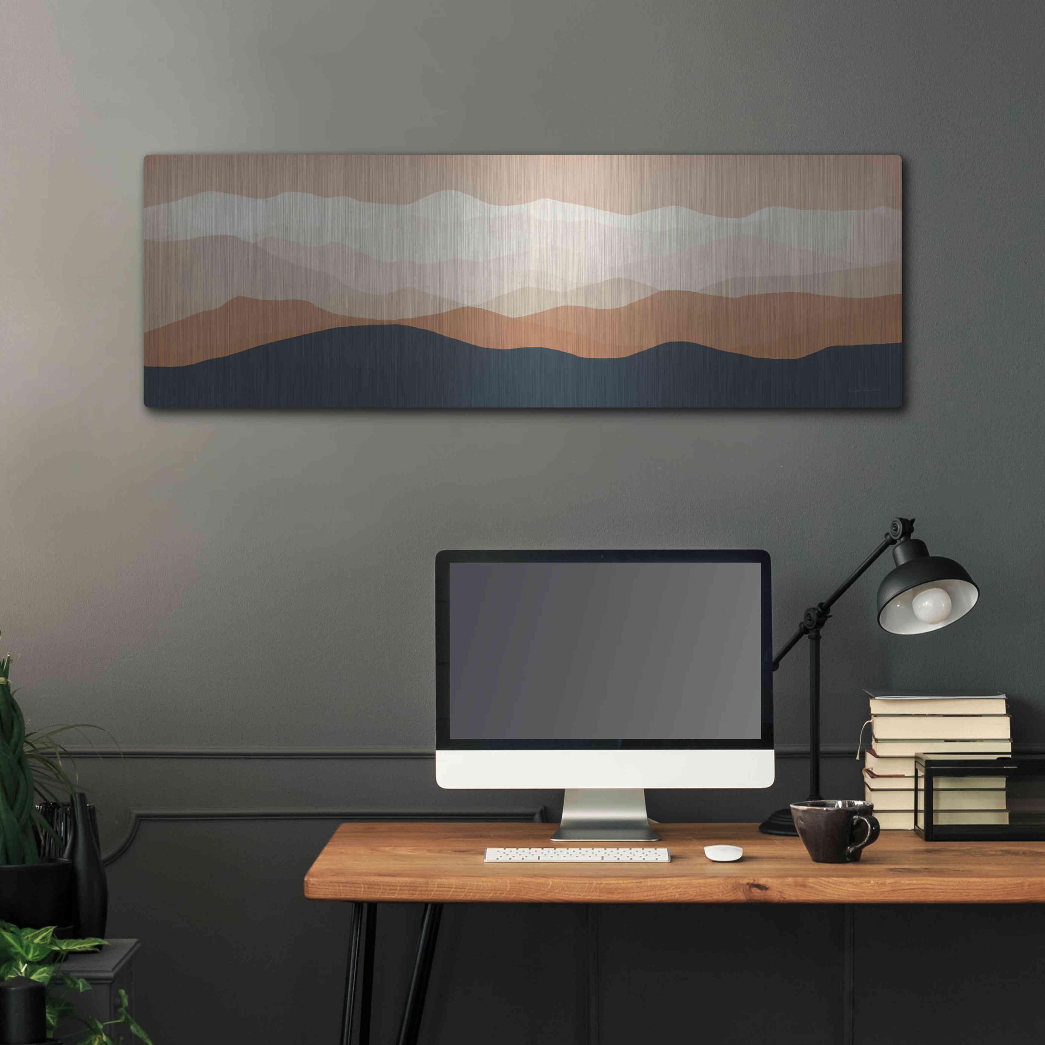 Loon Peak® 'Terra Cotta Sky Mountains' by Ryan Fowler, Metal Wall Art ...