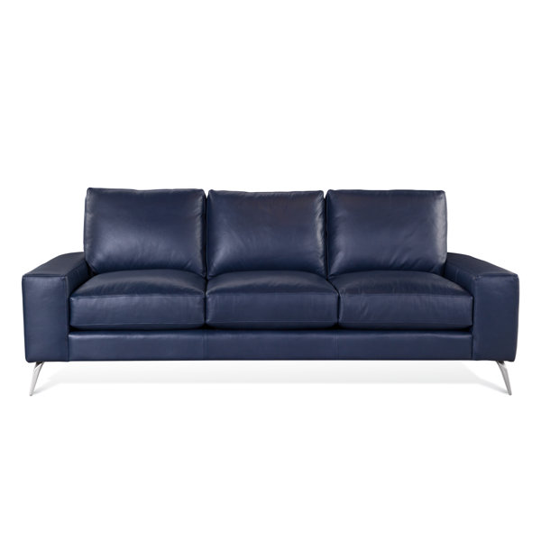 Garrett 92'' Genuine Leather Sofa | AllModern