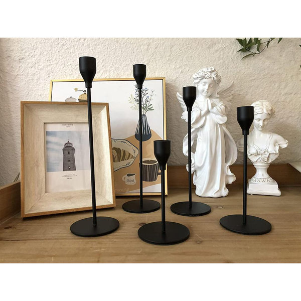 Latitude Run® 13.25'' H Metal Tabletop Candlestick & Reviews | Wayfair