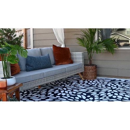 Sol 72 Outdoor™ Acklin Striped Red Indoor / Outdoor Area Rug & Reviews ...