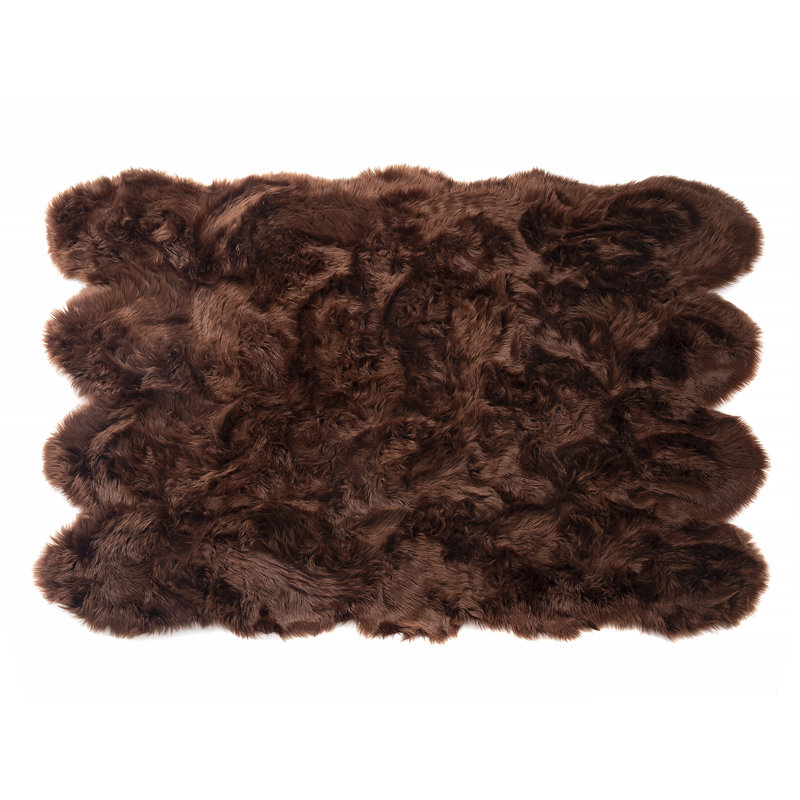 Walk On Me Octo Pelt Brown Area Rug - 5' x 7' & Reviews | Wayfair