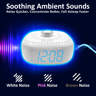 Sharp Digital Electric Tabletop Sound Machine Alarm Clock with 6 Sleep ...