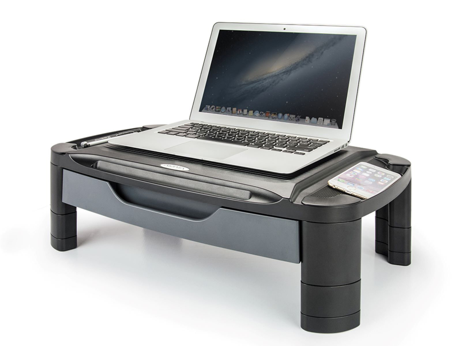 Aidata U.S.A Professional Height-Adjustable Printer and Monitor Stand ...