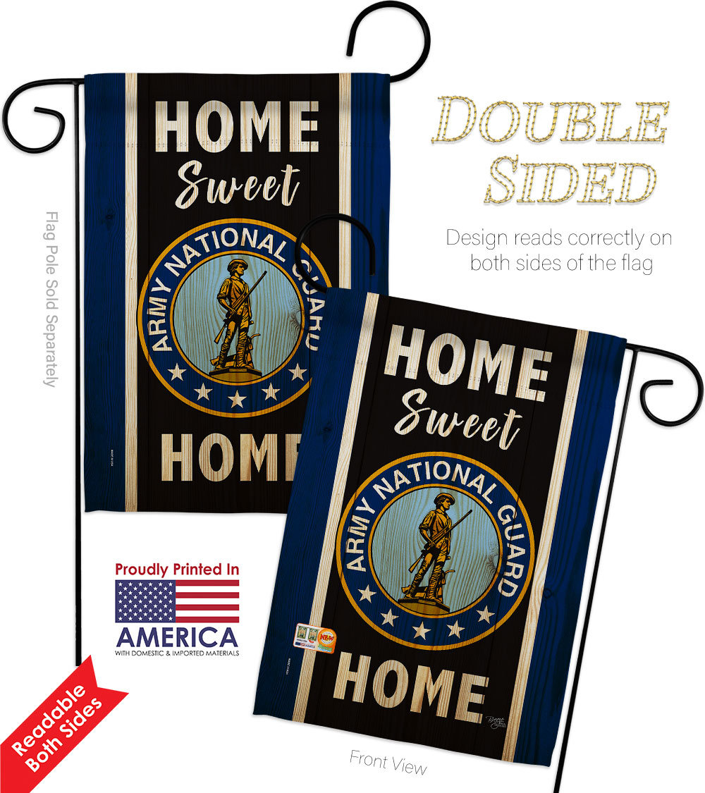 Breeze Decor 2-Sided 19 x 13 In. Home Sweet National Guard Garden Flag ...