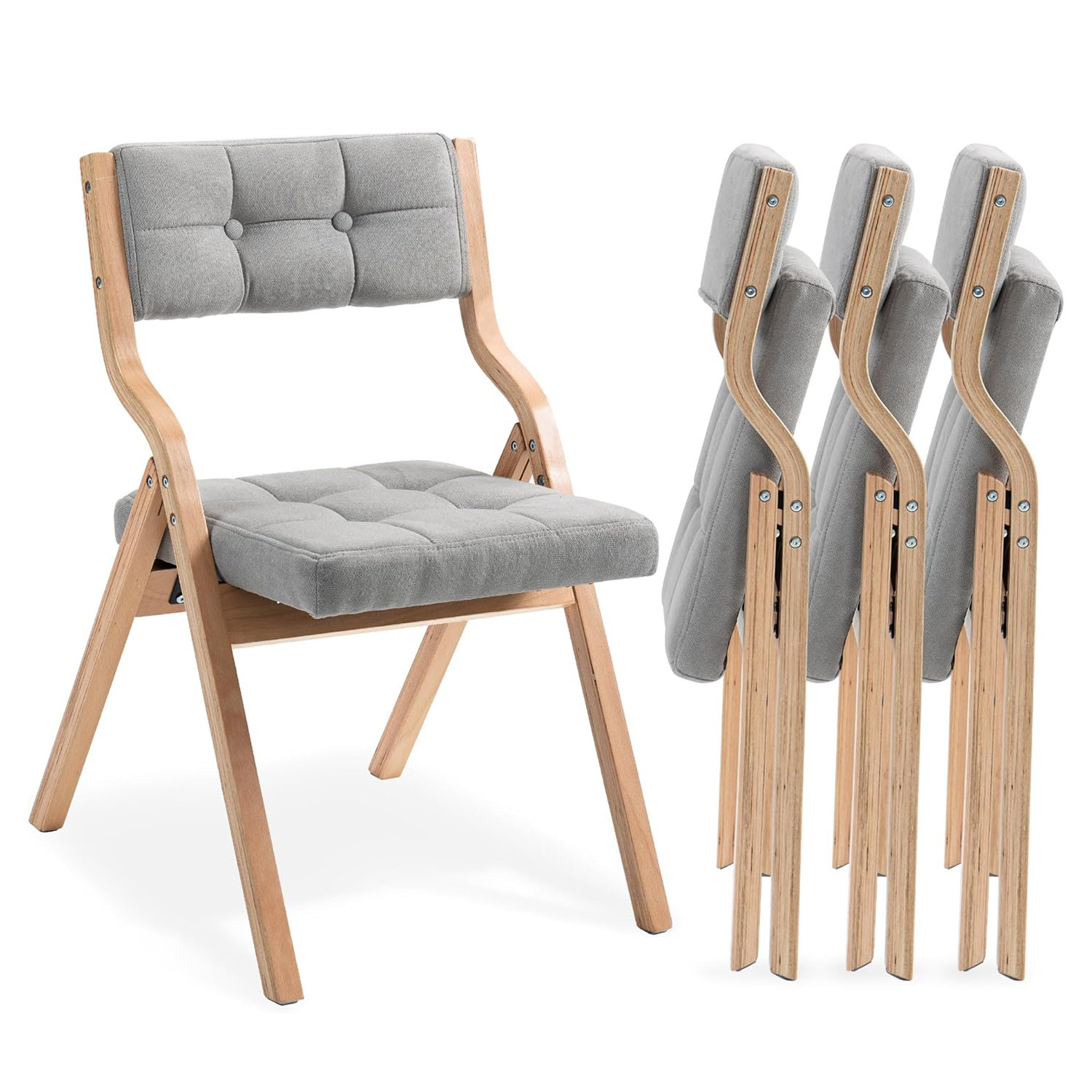 Latitude Run® Padded Foldable Dining Chairs | Wayfair