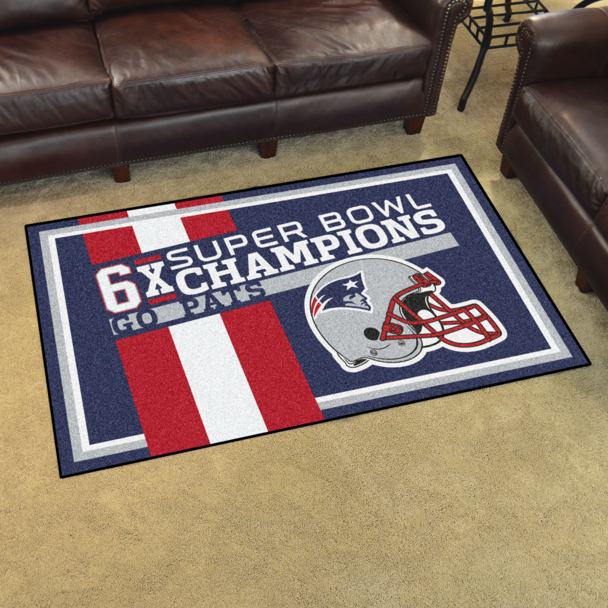 FANMATS New England Patriots Dynasty 3X5 Rug 36"X 60" | Wayfair