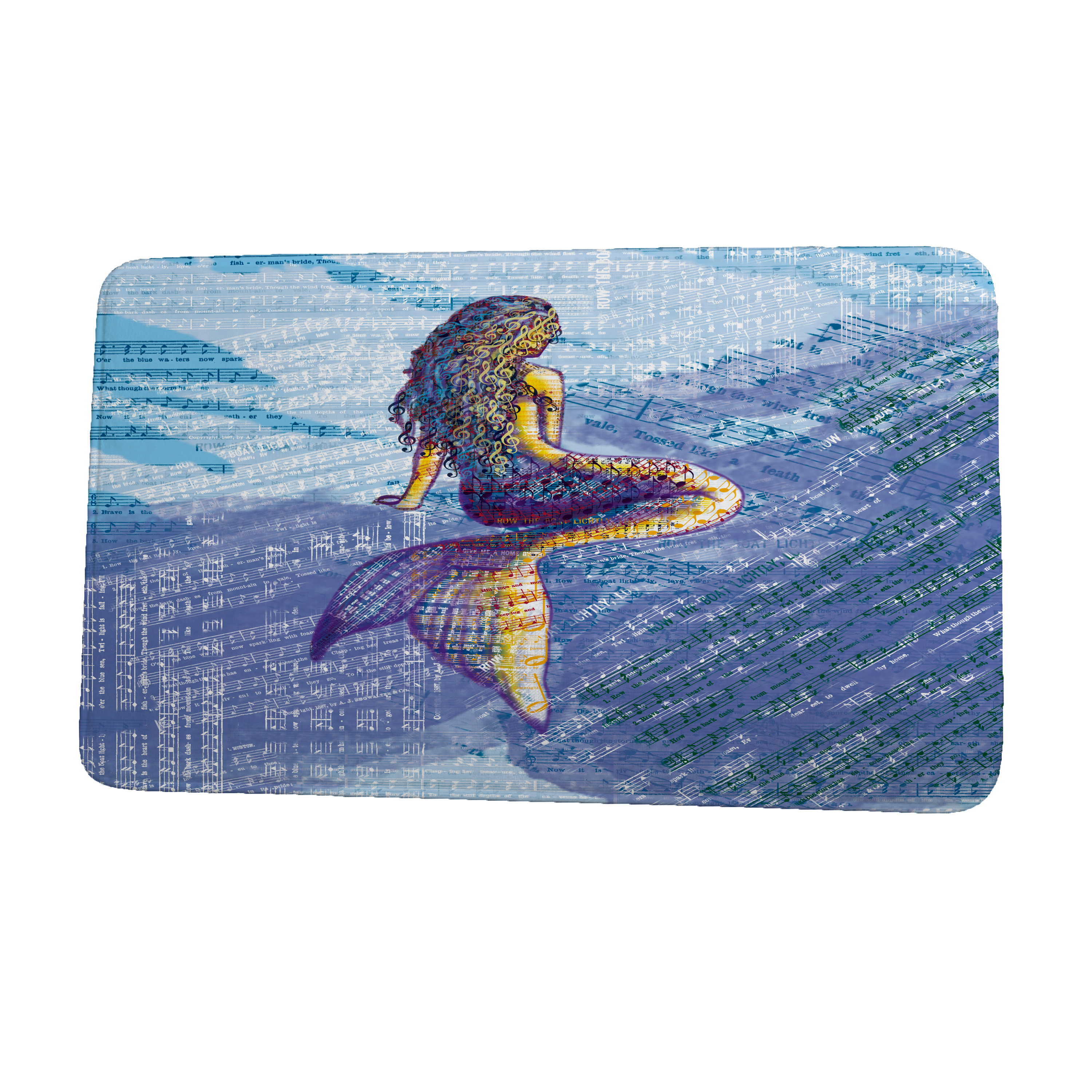 e by design Mermaid Bath Mat | Wayfair