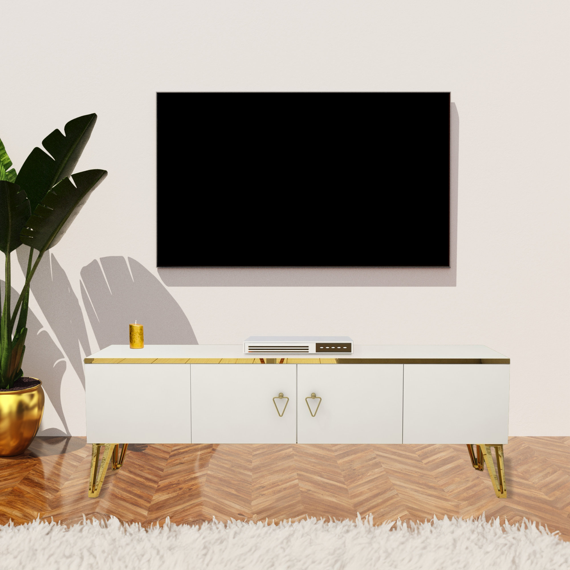 Mercer41 Luxury TV Stands For Tvs Up To 65'' | Wayfair