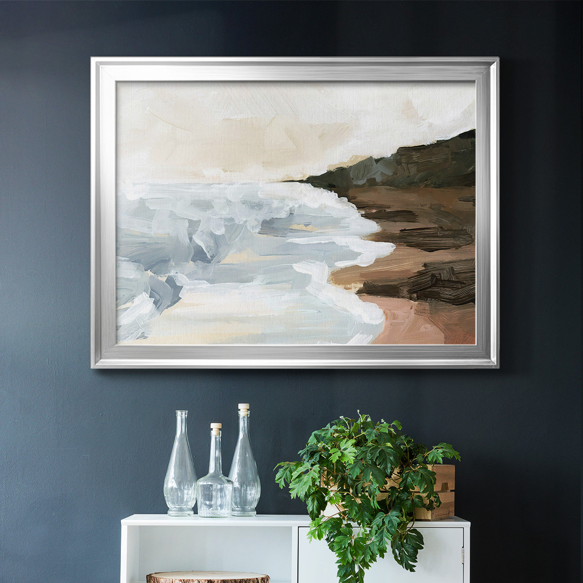 Highland Dunes Cove Break II Framed On Canvas Print | Wayfair