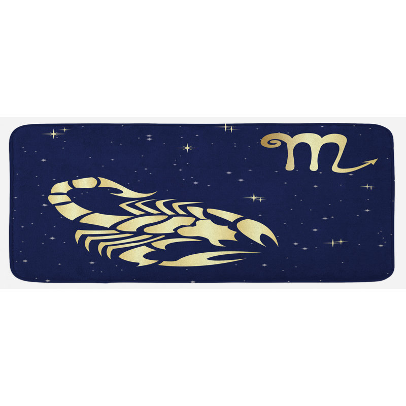 East Urban Home Zodiac Scorpio Kitchen Mat | Wayfair