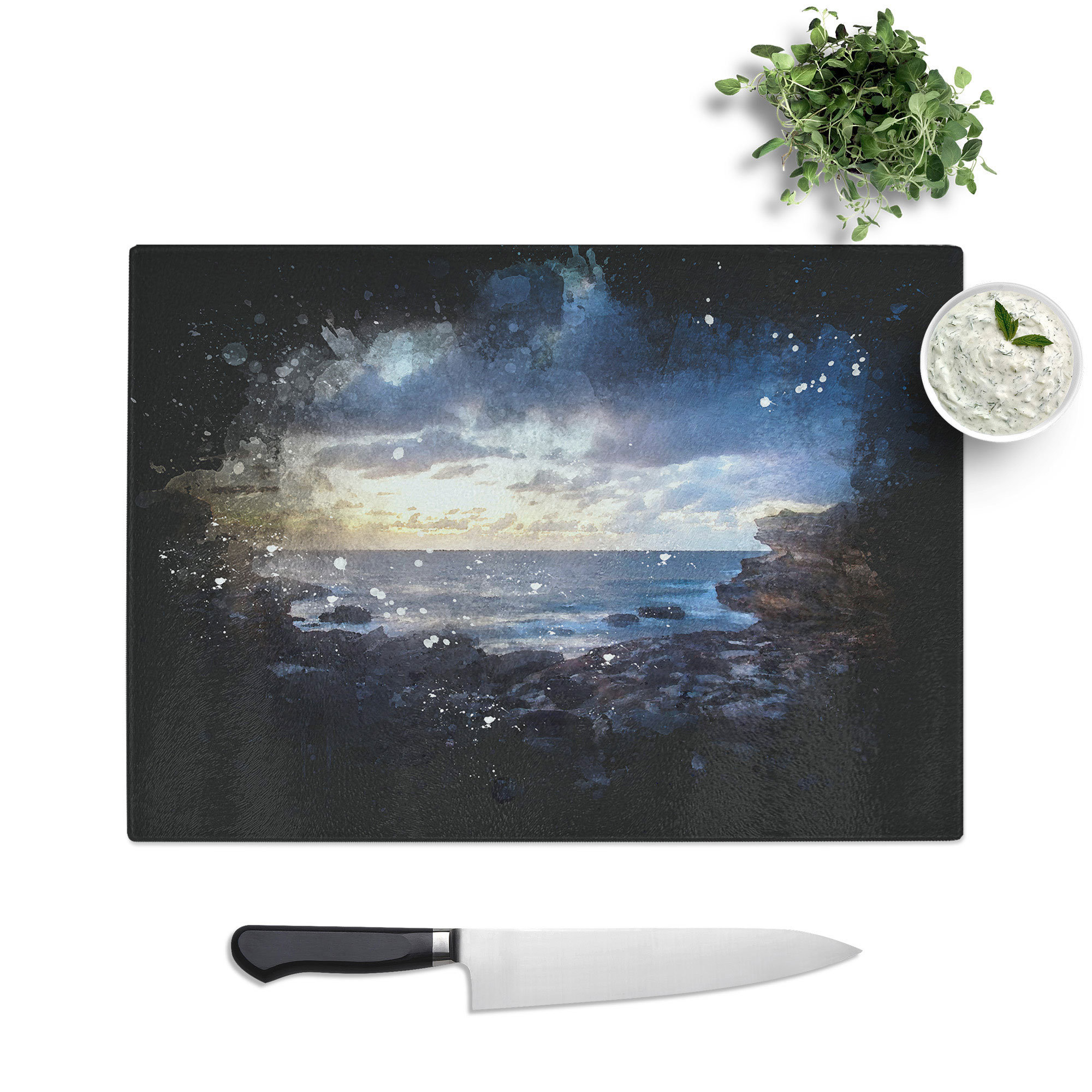 East Urban Home Little Bay in Sydney Paint Splash Chopping Board ...