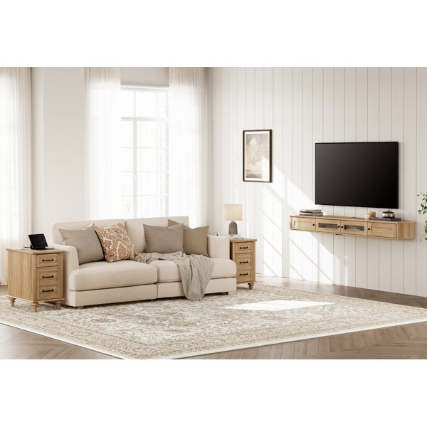 August Grove® ScarlettLiving Room Set Of Tv Stand And End Table ...