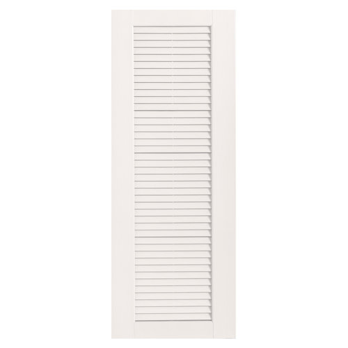 Alpha Shutters Straight Top Full-style Open Louver Shutters Pair ...