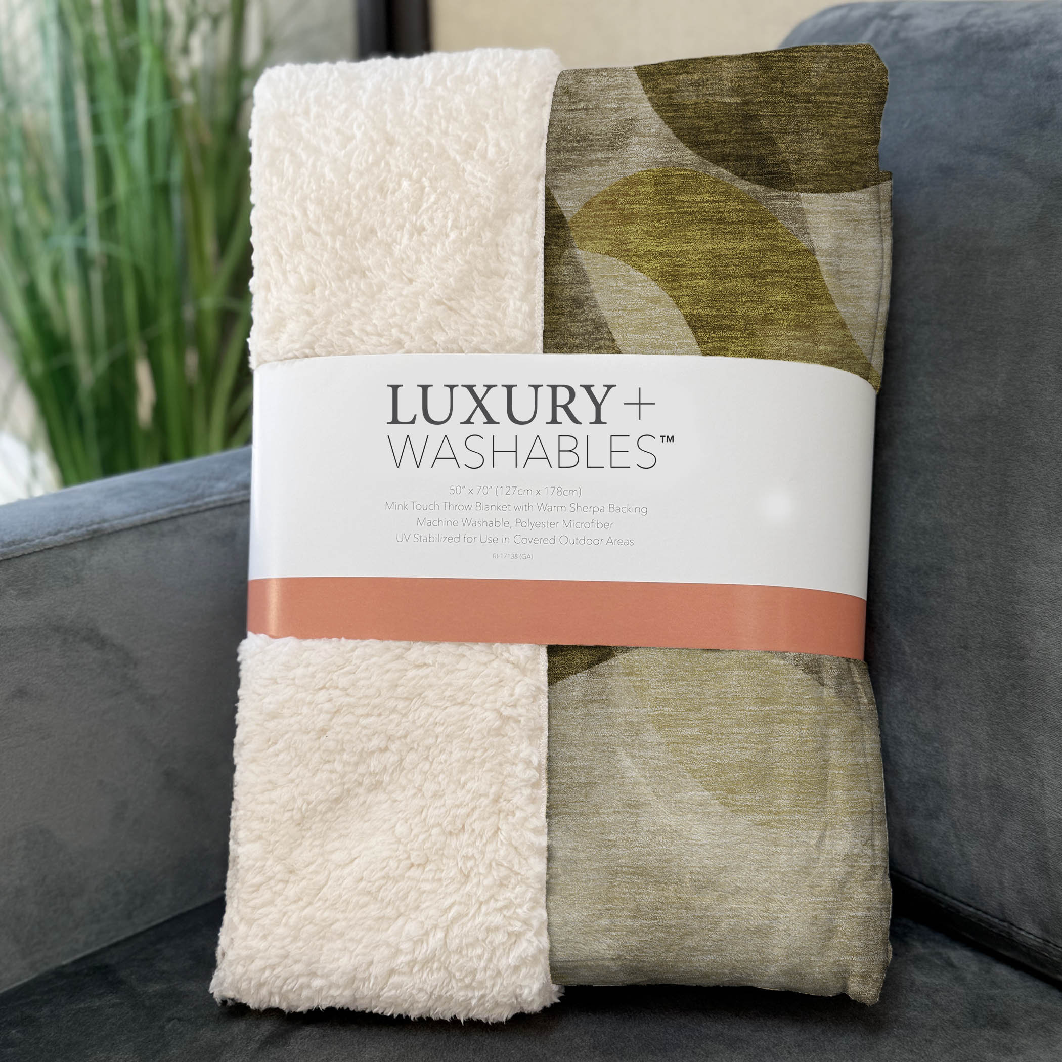 Addison Rugs Addison Machine Washable Sherpa Abstract Throw Blanket ...