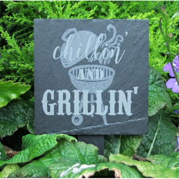 Happy Larry Tuscola Chillin and Grillin Garden Sign | Wayfair.co.uk
