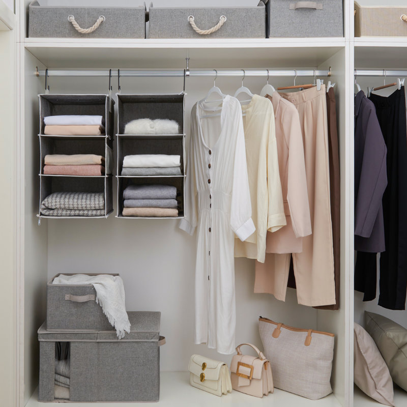 Rebrilliant Savion 6 Tiers Detachable Hanging Closet Organizer ...