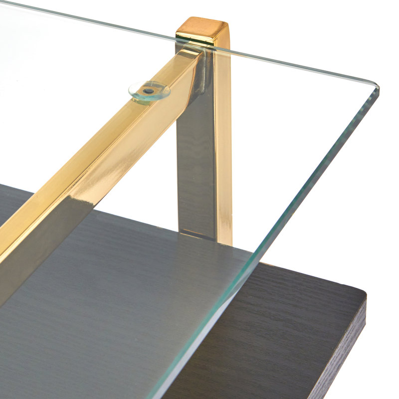 Mercer41 Geri Mid-Century Glass Desk & Reviews | Wayfair