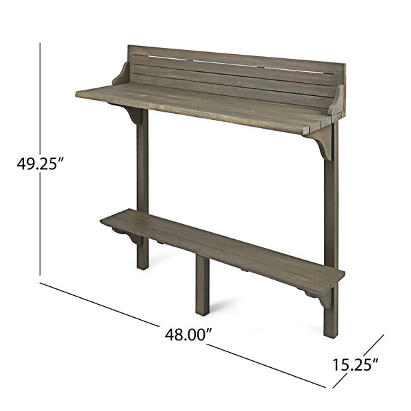 Bay Isle Home™ Bushnell Solid Wood Balcony Table & Reviews | Wayfair