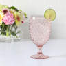 Martha Stewart Chauncey 4-Pack 14.2 oz Hobnail Handmade Glass Goblet ...