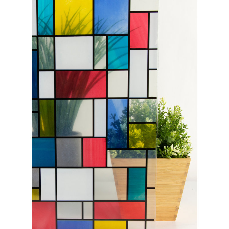 Ivy Bronx Mondrian Film Window Decal & Reviews | Wayfair