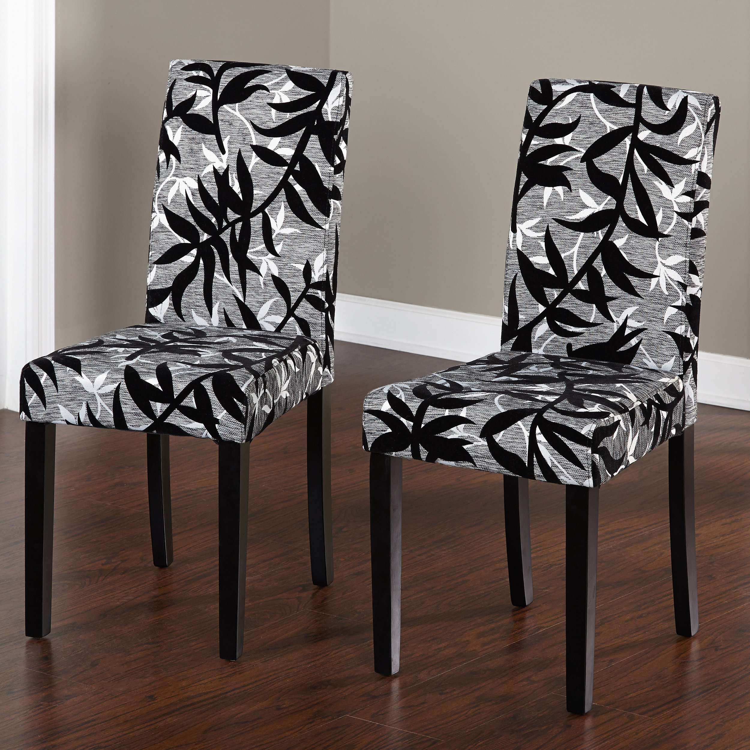 Latitude Run® Reimers Upholstered Parson Chair in Black/Gray & Reviews ...