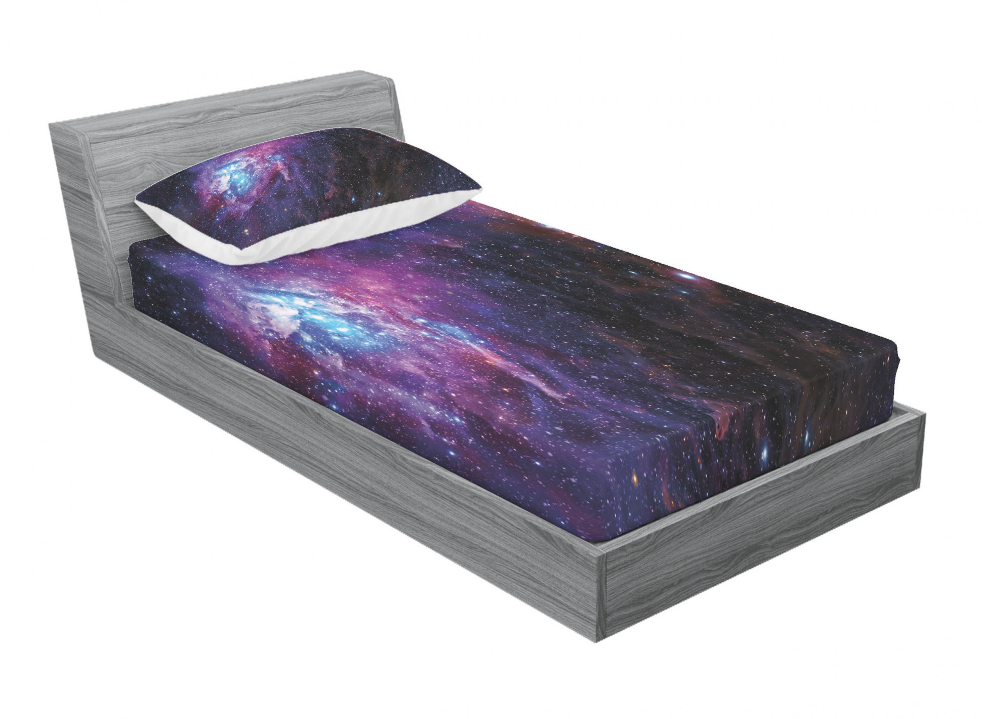 Ambesonne Starry Night Nebula Cloud Celestial Sheet Set | Wayfair