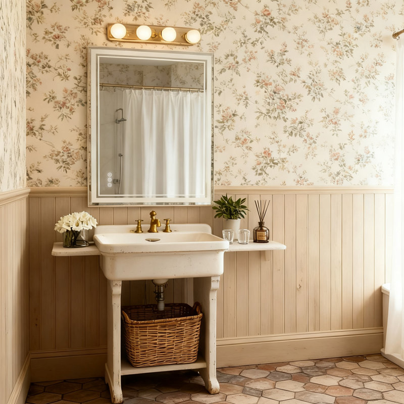 Ivy Bronx Led Bathroom Mirror Brightness Wall Mounted, Anti-fog ...