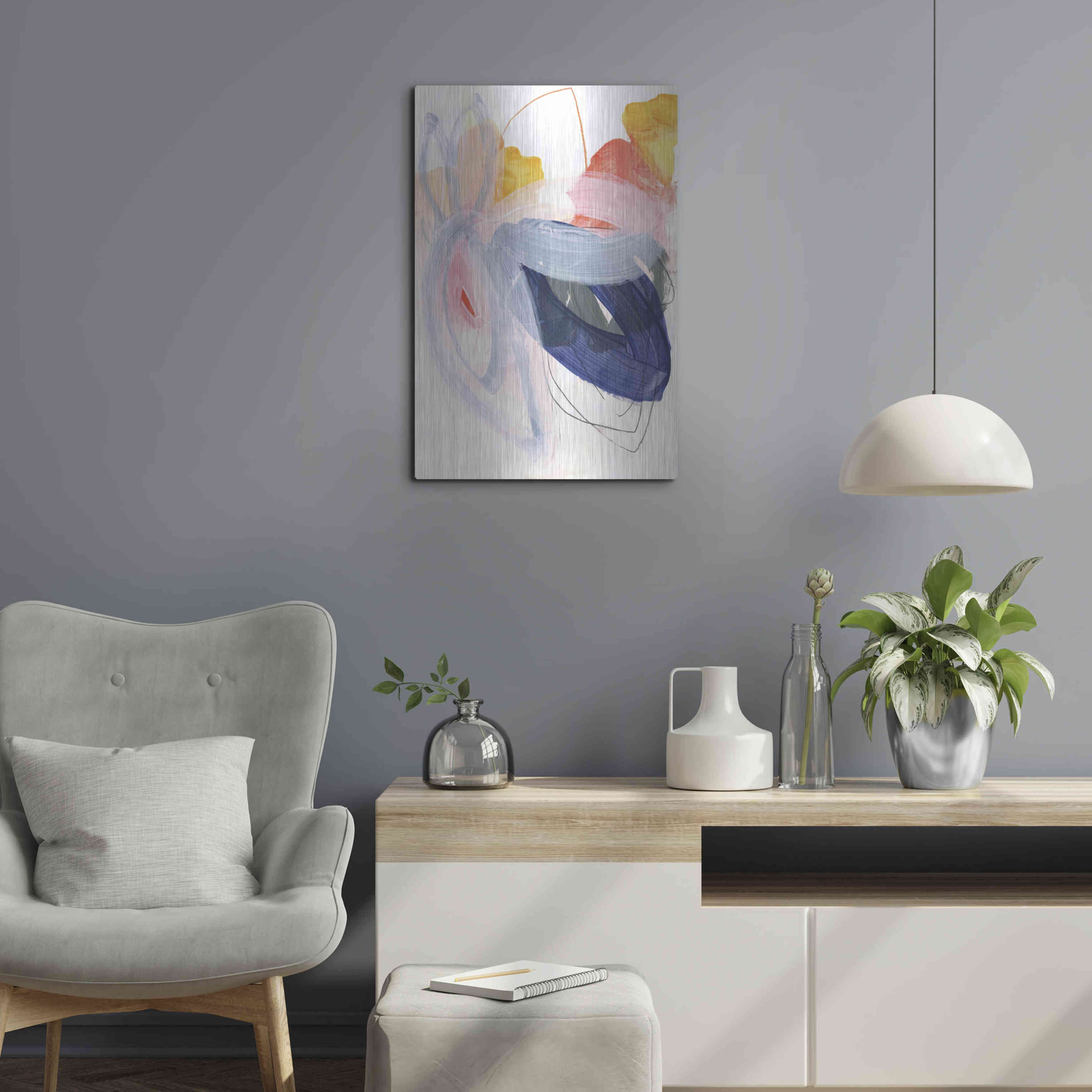 Orren Ellis 'Abstract Painting XVII' by Iris Lehnhardt, Metal Wall Art ...