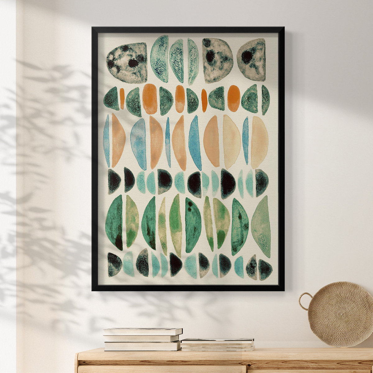 Wrought Studio™ Semi Stack III -Framed Canvas | Wayfair