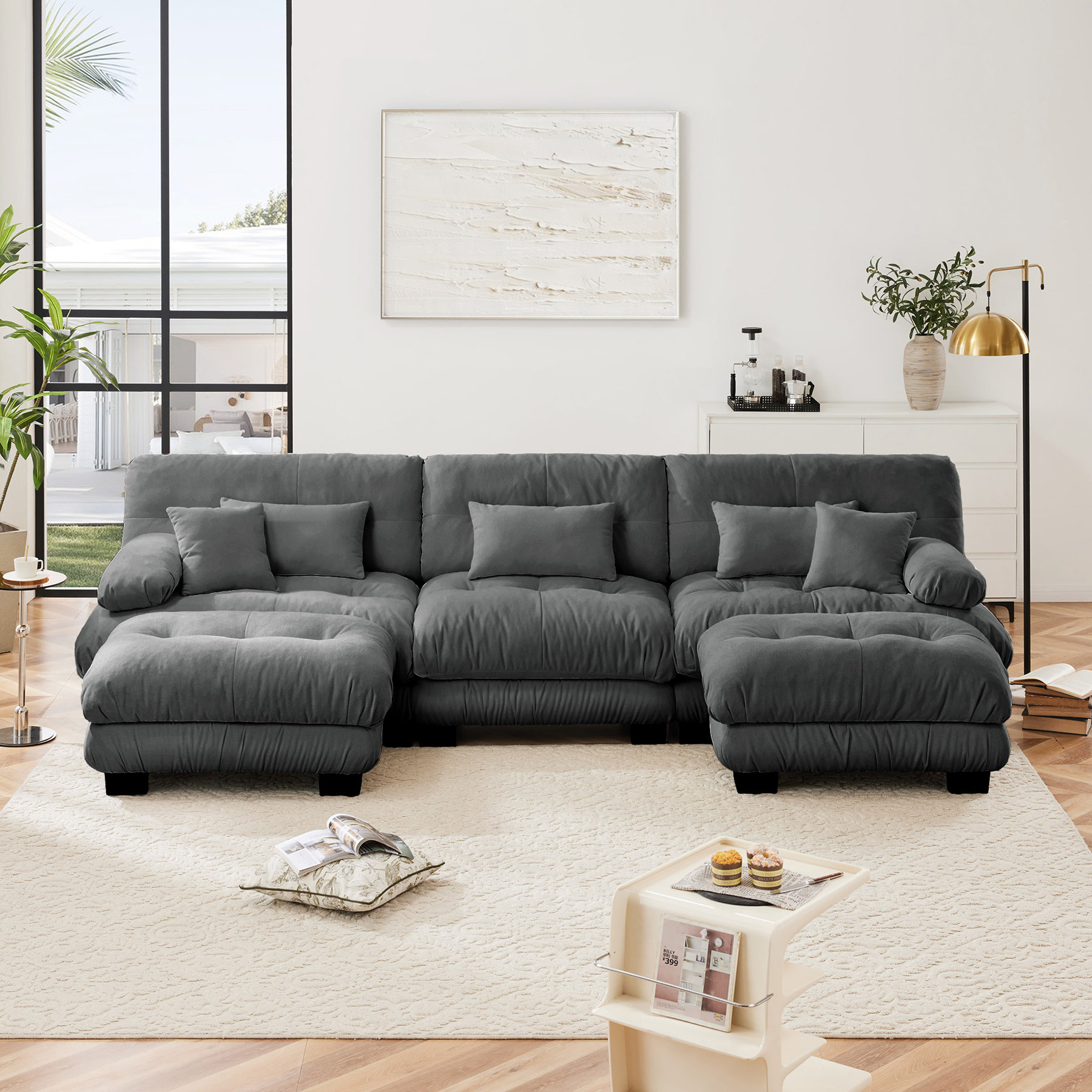 Hokku Designs Luxury Modular Sectional Sofa Couch | Wayfair