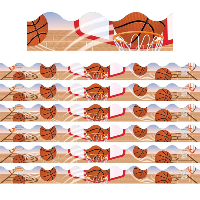Eureka Classroom Basketball Deco Trim Classroom Border | Wayfair